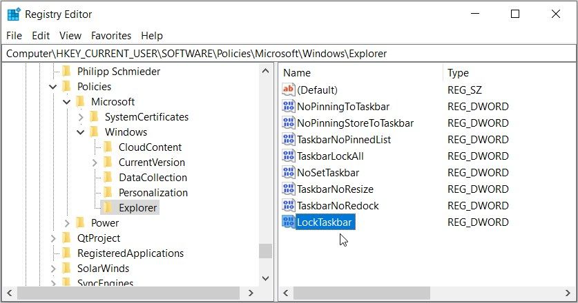 How to Prevent Others From Moving or Resizing the Windows Taskbar