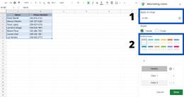 How To Use Alternate Colors In Google Sheets