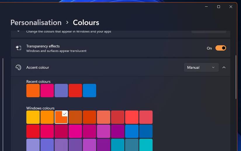 How to Set Colors for Active and Inactive Title Bars in Windows 11