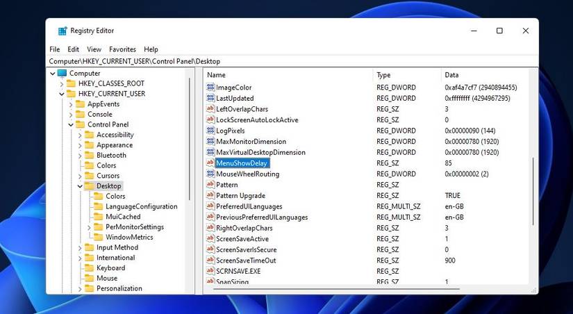 How to Speed Up Menus in Windows 11