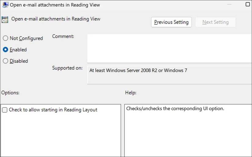 How to Configure Microsoft Word to Always Open Email Attachments in Reading View on Windows