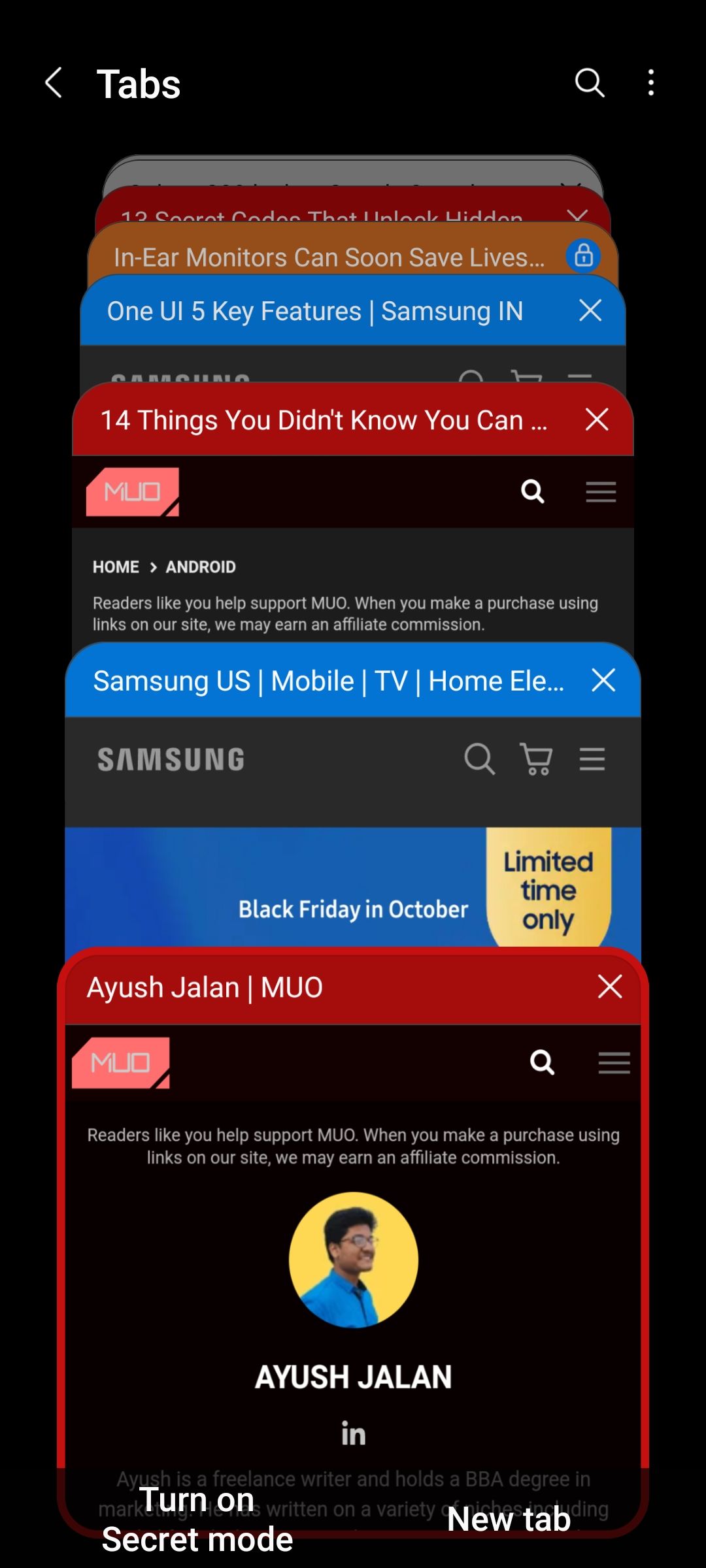 How To Manage And Organize Your Tabs In Samsung Internet Browser