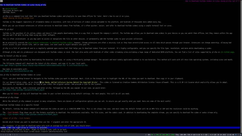 The 3 Best Terminal-Based Web Browsers for Linux