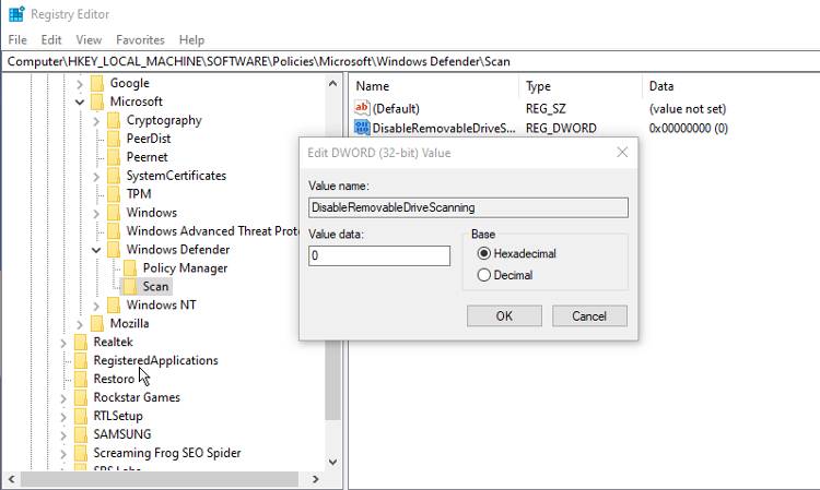 How to Make Microsoft Defender Automatically Scan Removable USB Drives
