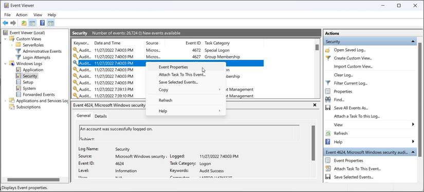 How to Check Successful or Failed Login Attempts on Your Windows Computer