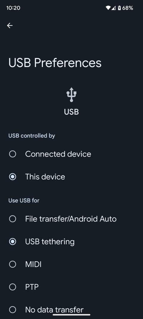 How to Configure Android USB Tethering on macOS