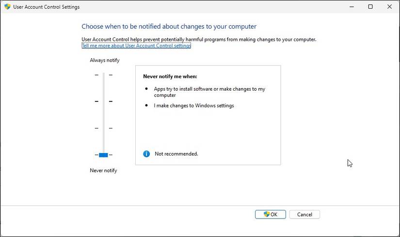 4 Ways to Turn Off the User Account Control Prompt on Windows 11