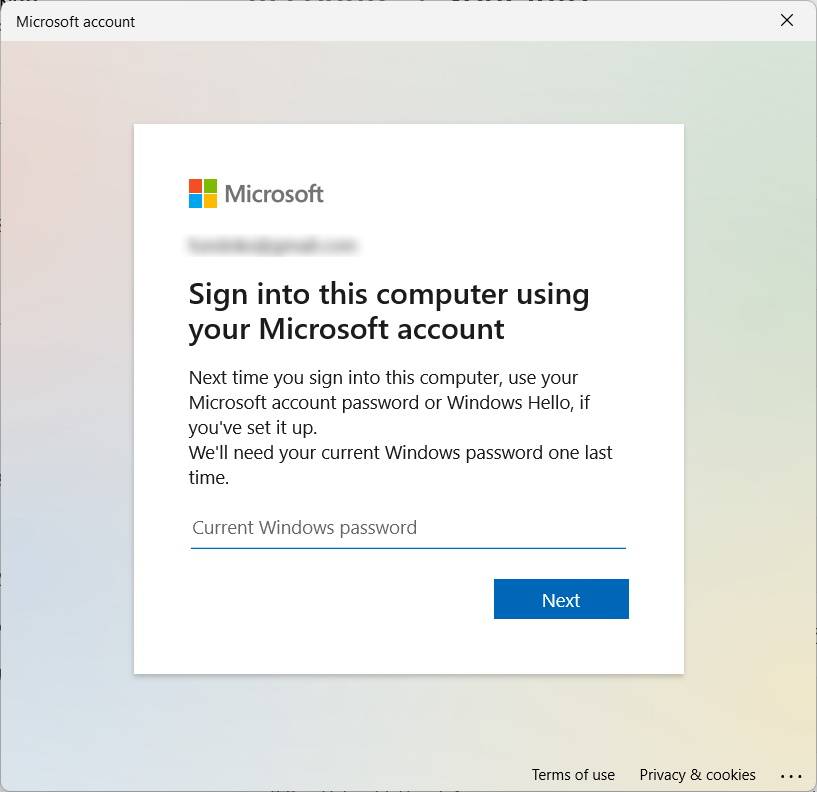How to Switch from a Local Account to a Microsoft Account on Windows