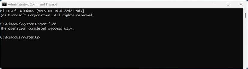 How to Open the Driver Verifier Manager in Windows 11