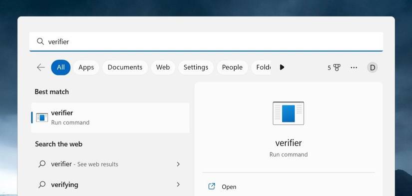 How to Open the Driver Verifier Manager in Windows 11