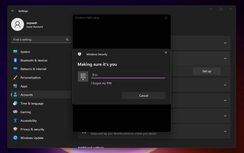 How to Configure a Windows Hello Fingerprint Login on Windows 11
