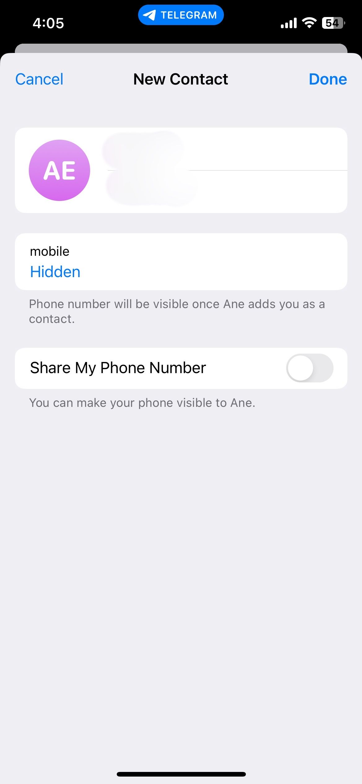 How to Add a New Contact on Telegram
