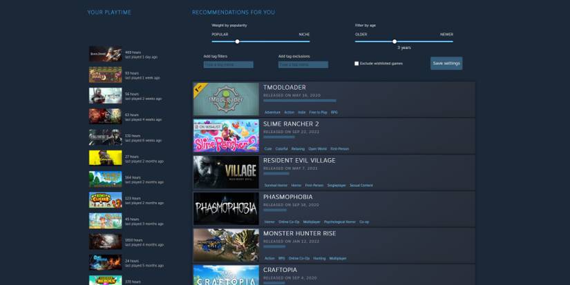 How to Find the Perfect Game Using the Steam Interactive Recommender