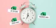How To Convert Time Duration To Minutes And Seconds In Excel