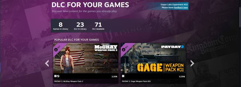 How to Find and Install DLC on Steam for Games You Own