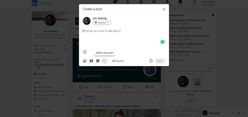 How to Share a New Job on LinkedIn