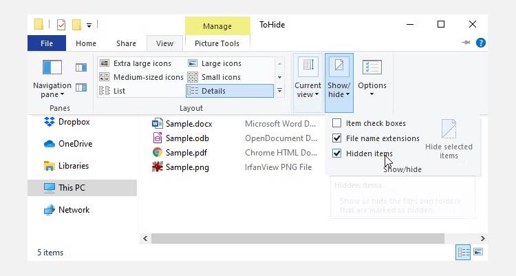 How to Hide Files, Folders, and Drives in Windows 10