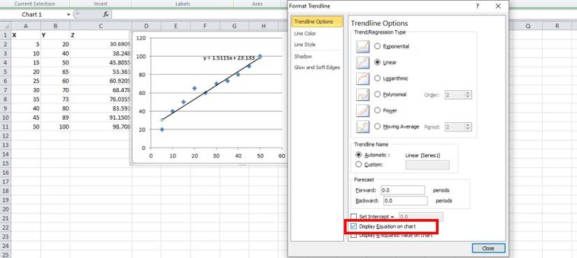 How to Find and Plot Residuals in Excel