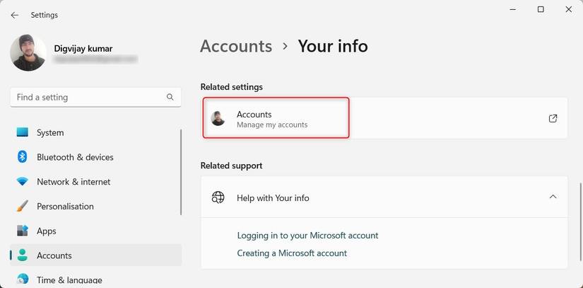How to Change the Microsoft Account Administrator Name in Windows 11