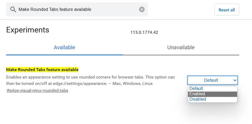 How to Enable or Disable Rounded Corners in Microsoft Edge