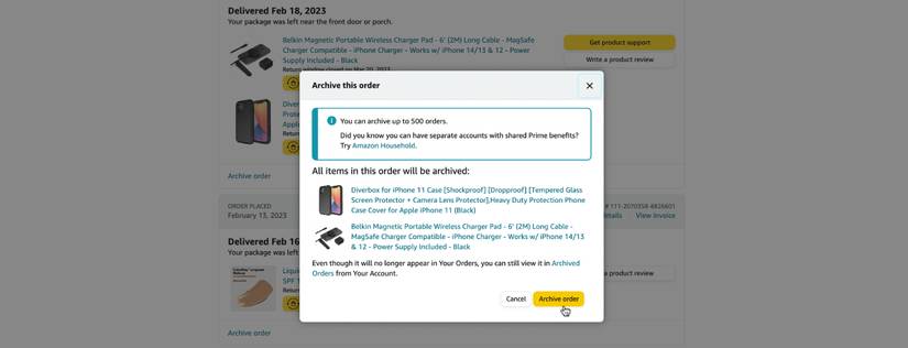 How to Archive Your Amazon Orders