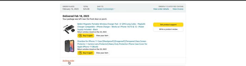 How to Archive Your Amazon Orders
