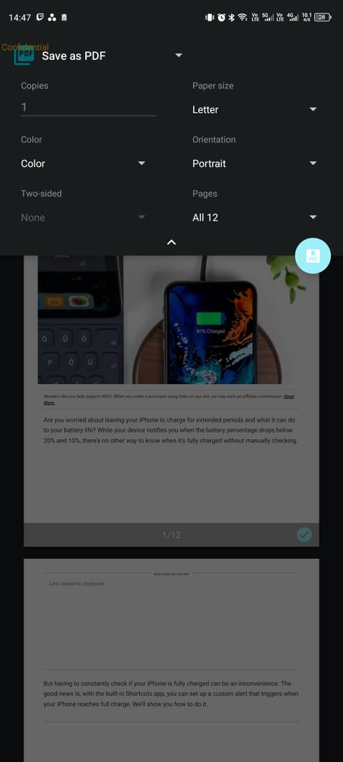 How to Save Any Web Page or Photo as a PDF on Android