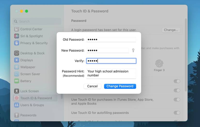 How to Add a Password Hint to Your Mac's Lock Screen