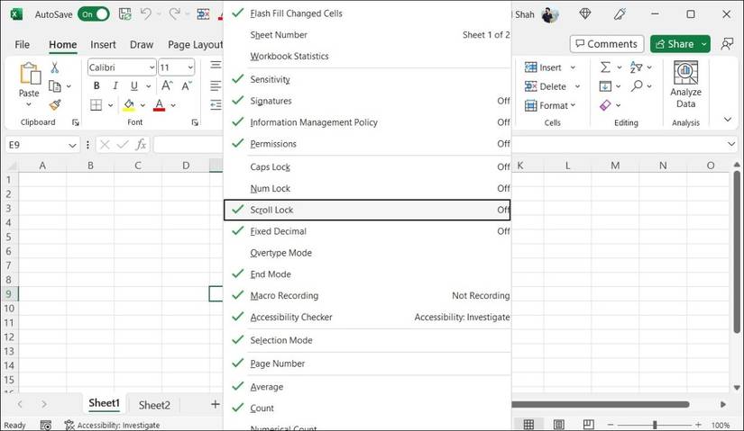 Can't Scroll in Microsoft Excel for Windows? Try These Fixes