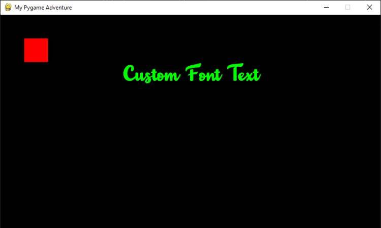 How to Load Custom Fonts and Text Effects in Pygame