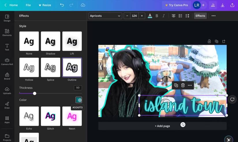 How to Outline Images, Text, and Shapes in Canva