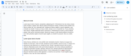 How To Add Line Numbers In Google Docs