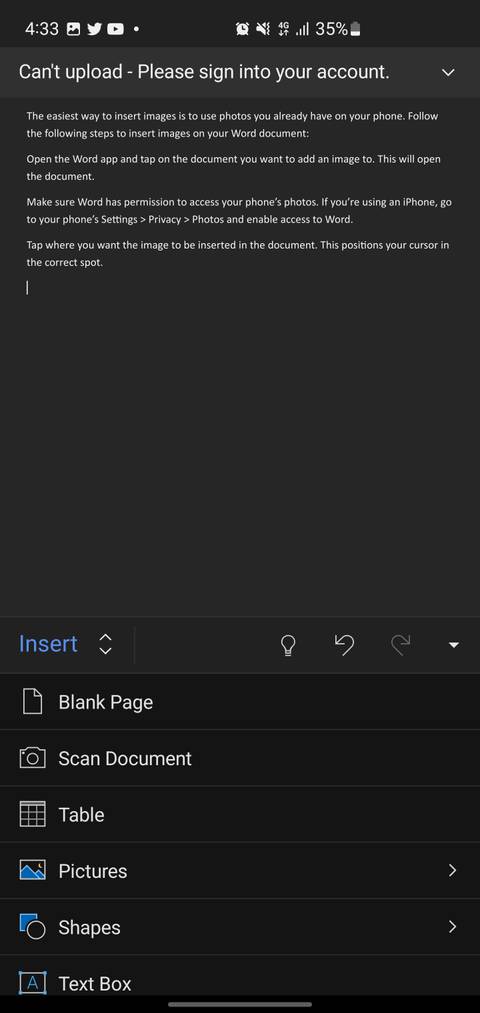 How to Add Images to Microsoft Word on Your Phone