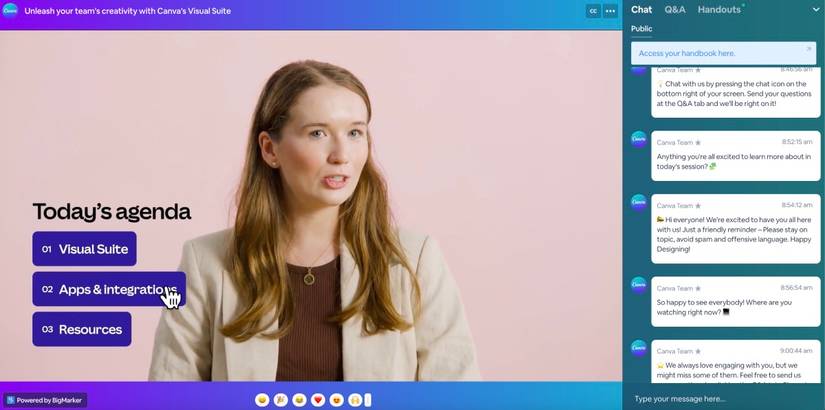 How to Join a Canva Event Live Learning Session