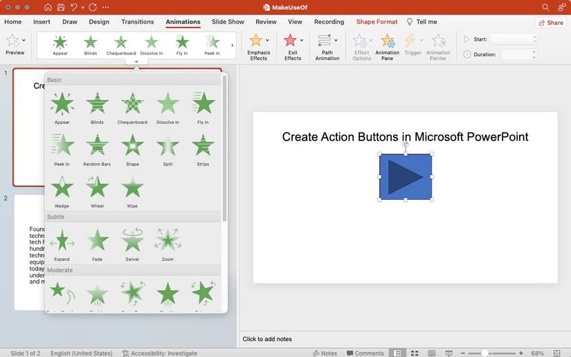 How to Create Action Buttons in Microsoft PowerPoint