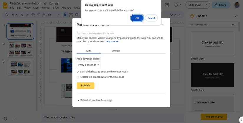 How to Make Google Slides Play Automatically