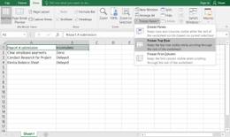 How To Freeze A Row In Excel