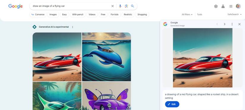 How to Generate AI Images in Google Search With a Text Description