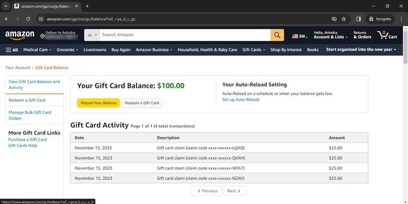 How to Add a Gift Card to Amazon & What to Do if You Can’t Redeem It