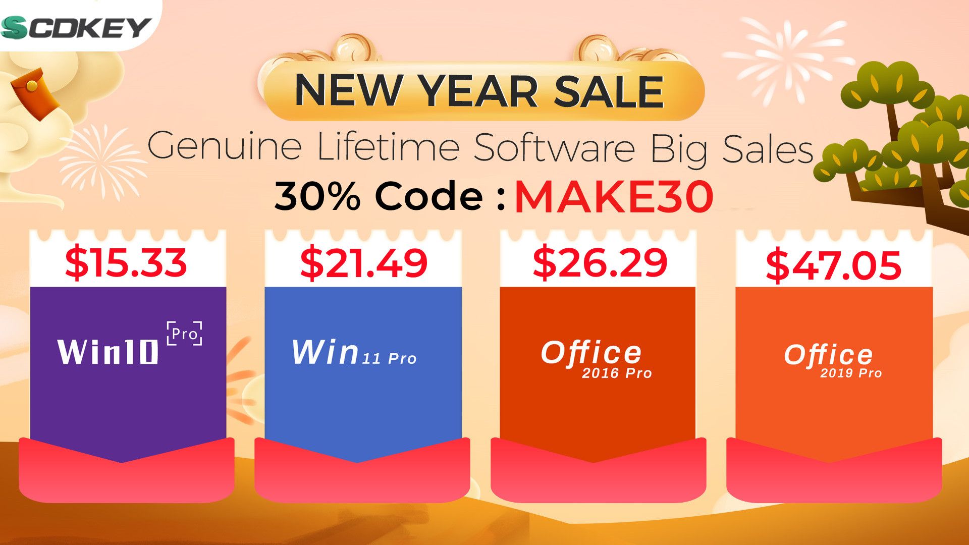 SCDkey New Year Sale: Up to 91% Discount on Windows 10 and 11 for 15 ...