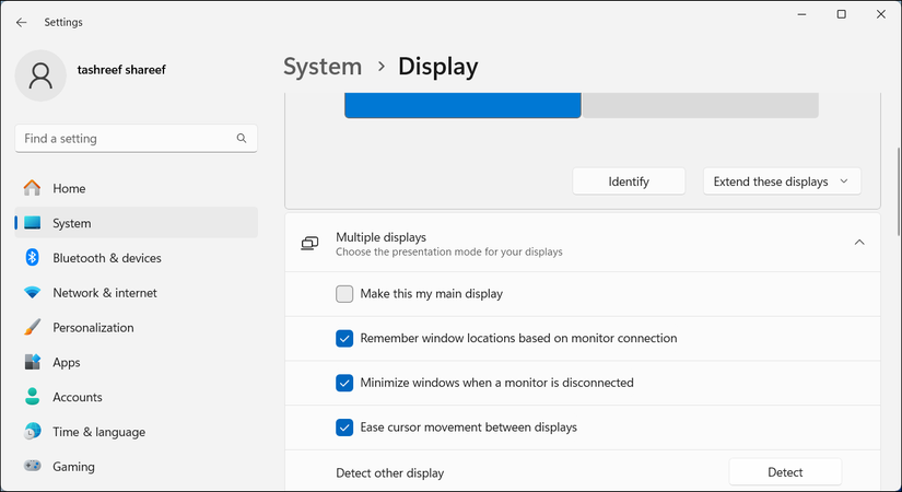 How to Change Monitor 1 and 2 in Windows
