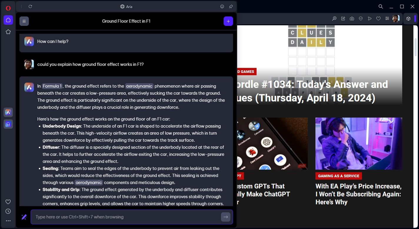 How to Use Aria's Refiner, Compose, and My Style Features in Opera to ...