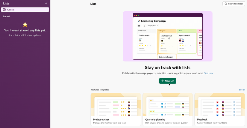 Slack Lists Are the Secret to Organizing Your Workload