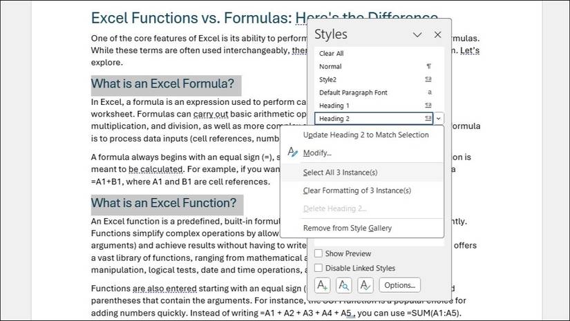 Use Styles in Microsoft Word to Format Your Documents Consistently