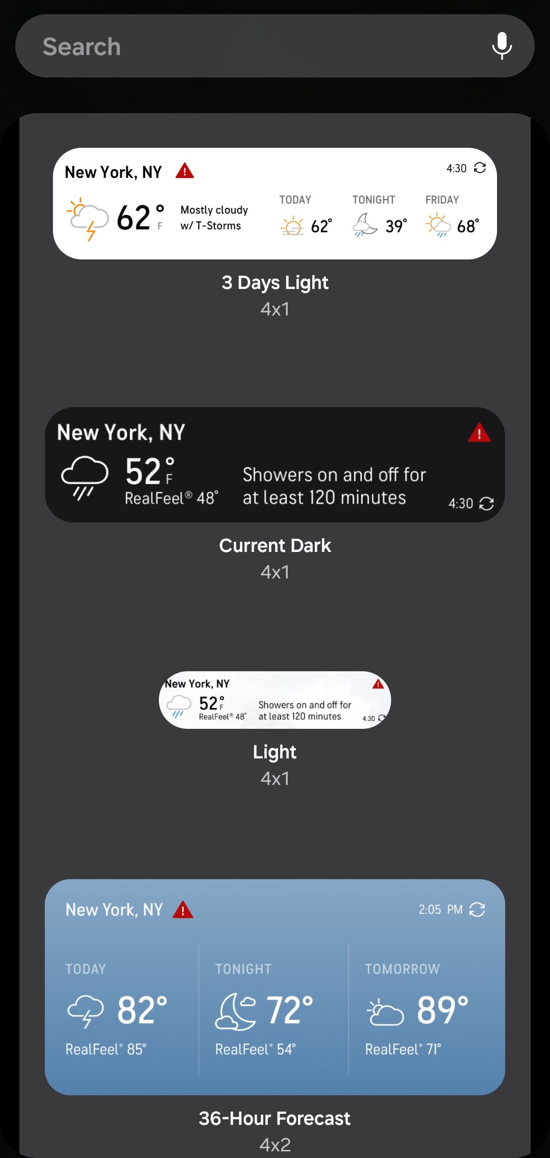 Accuweather Android App