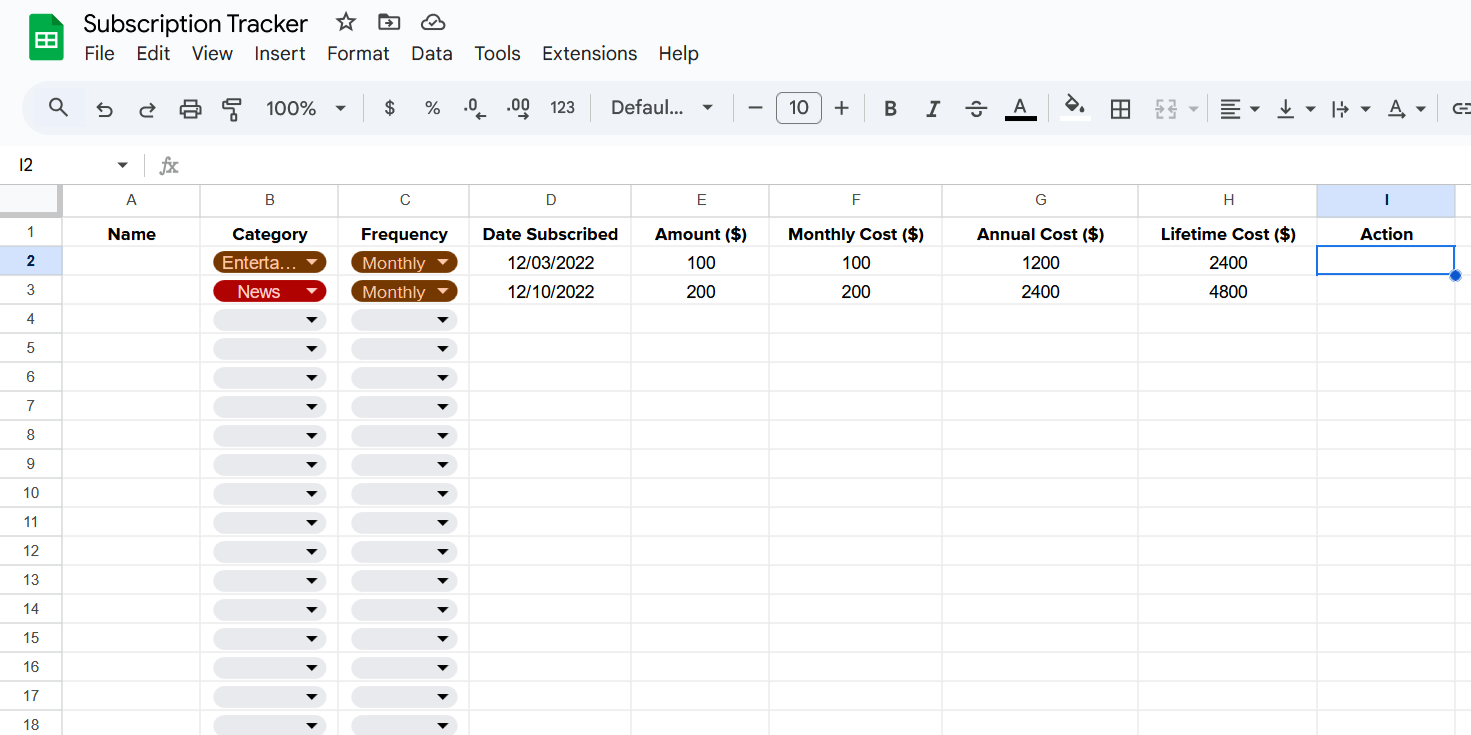 I Track My Subscriptions With Google Sheets—Here's How