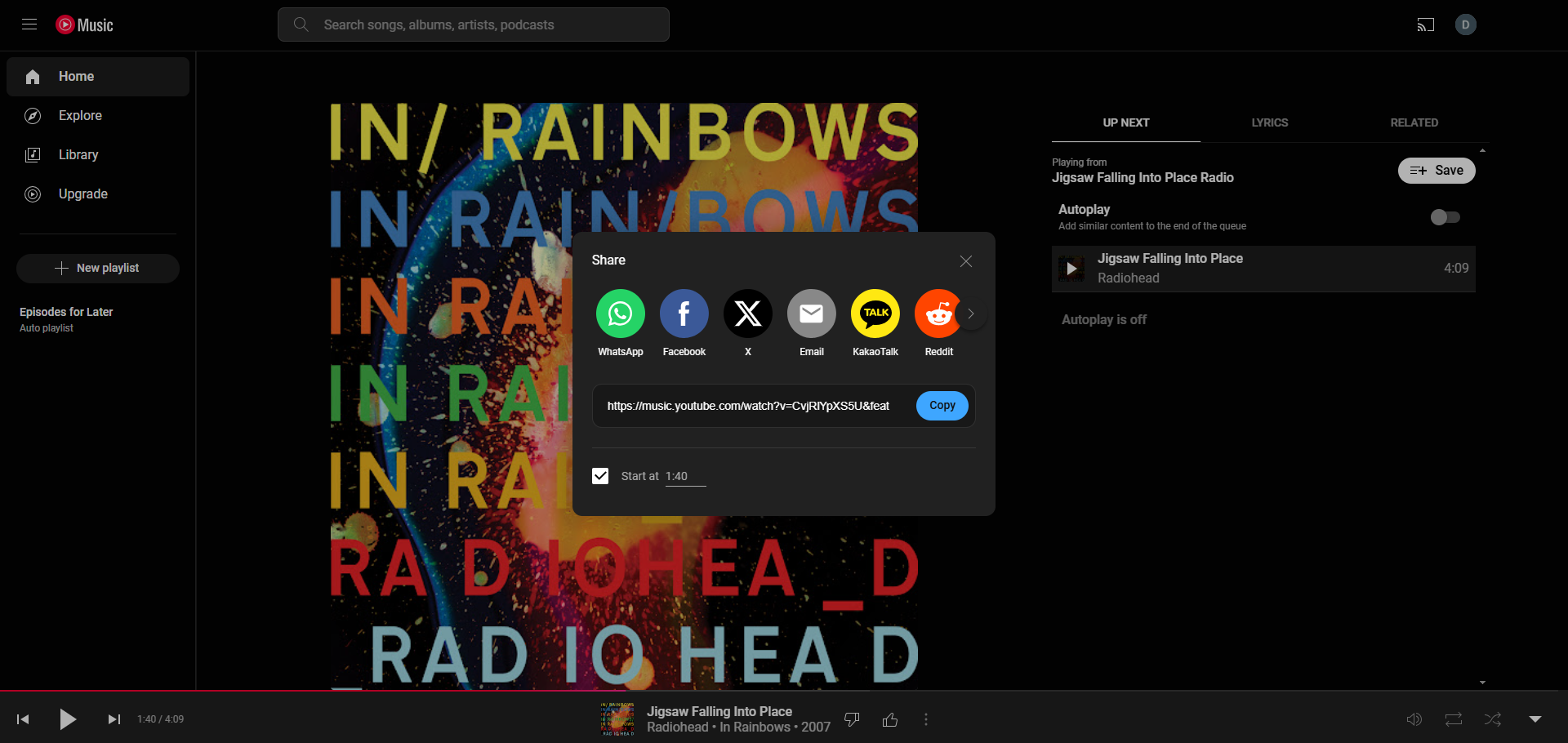 YouTube Music Makes It Easier to Share a Specific Part of a Song or Podcast