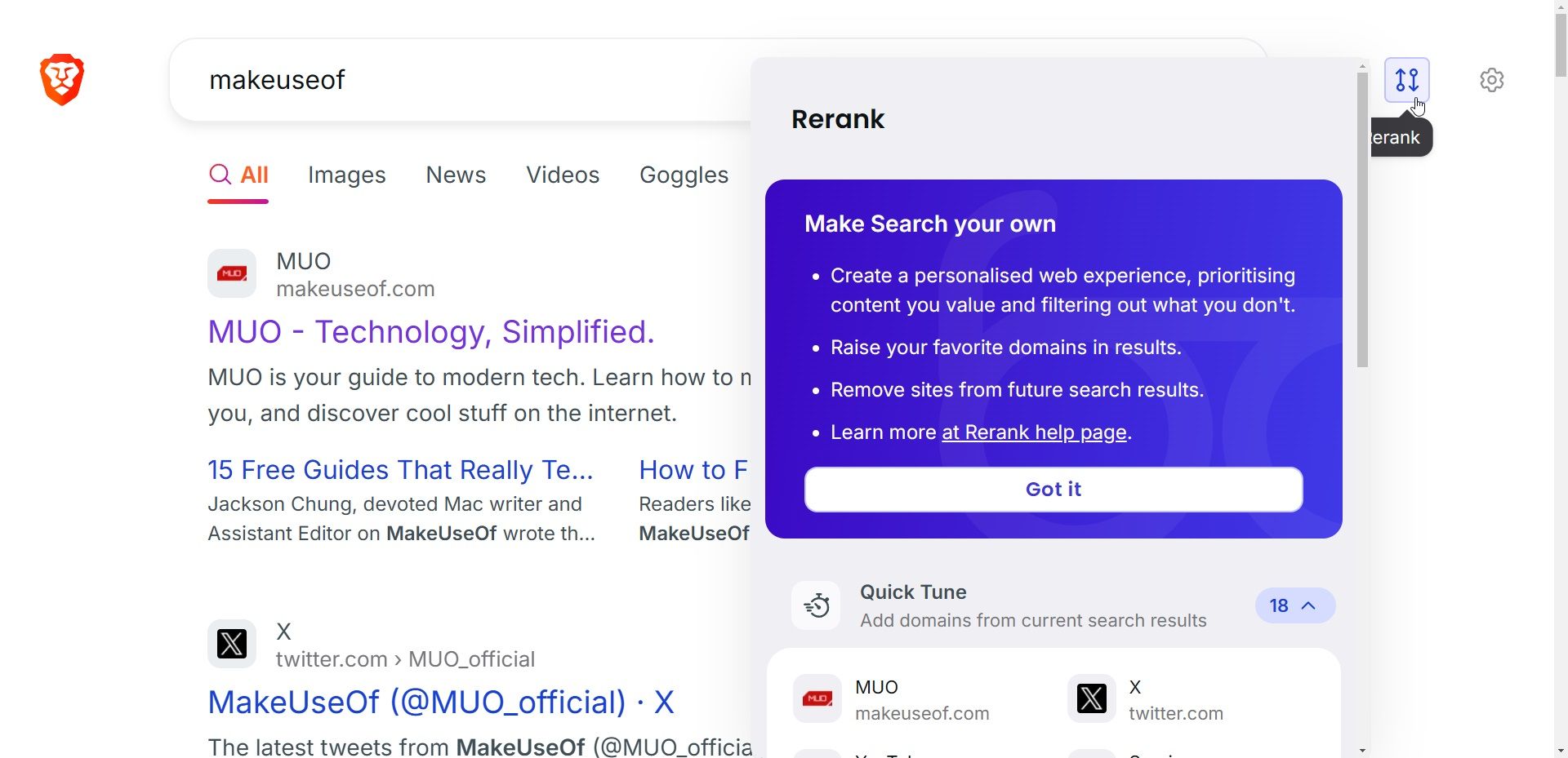 Brave Search Will Now Let You "Downvote" Bad Website Results