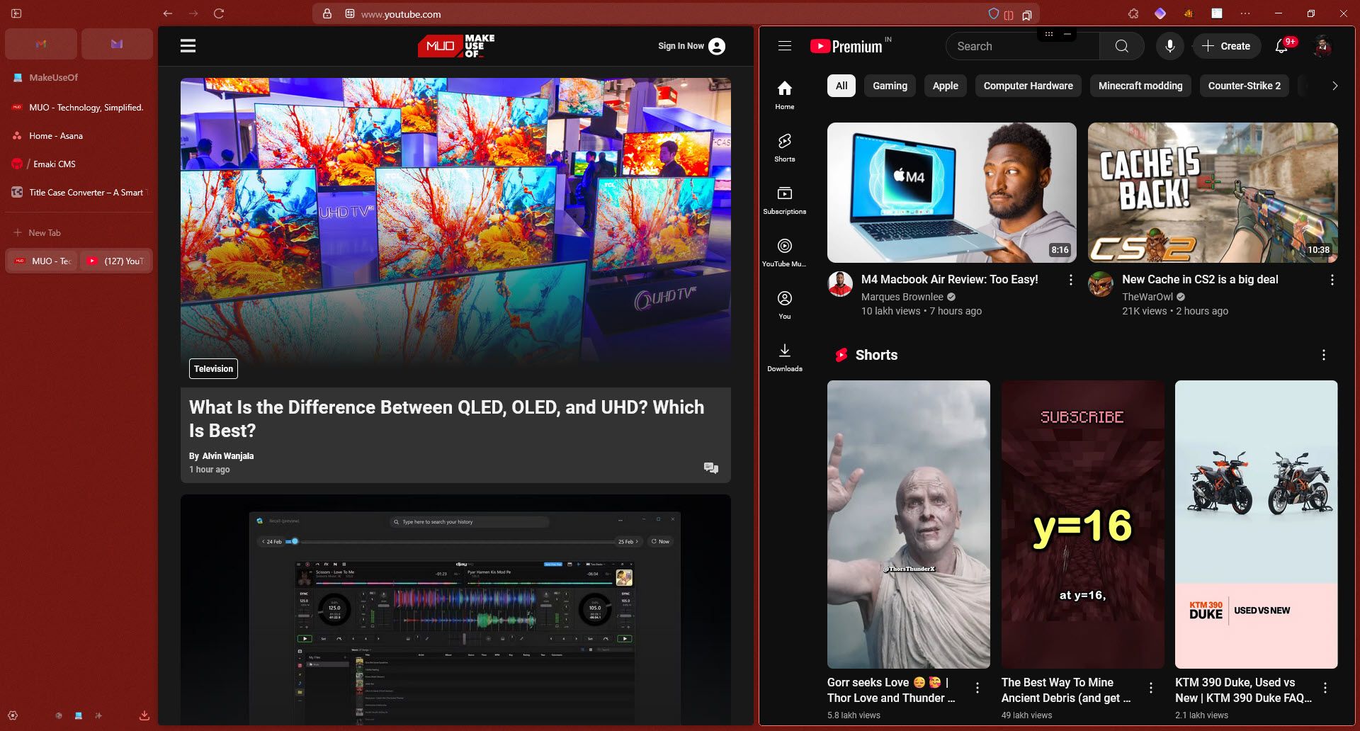 I Tried Vertical Browser Tabs but Am Going Back to Horizontal: Here's Why