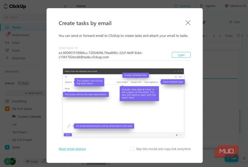 How to Turn Emails Into Tasks and Comments With ClickUp